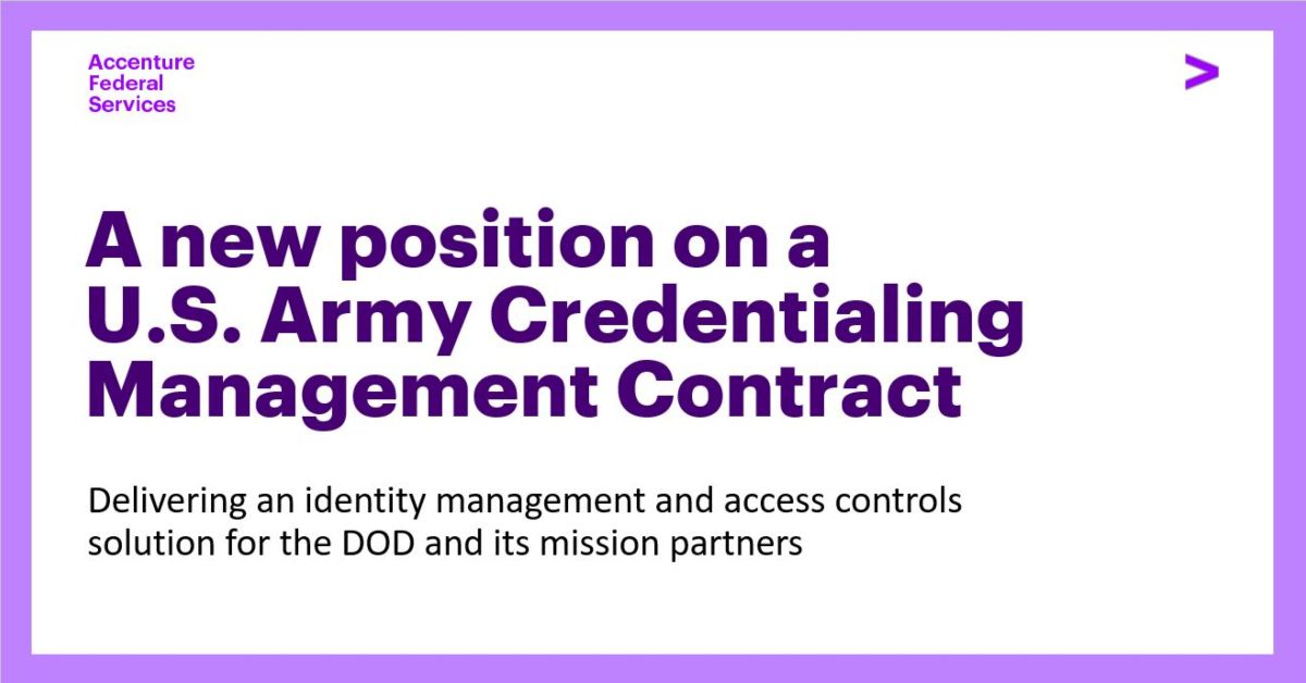 Accenture Federal Services on LinkedIn: Accenture Federal Services Wins ... Accenture Federal Services on LinkedIn: Accenture Federal Services Wins ...