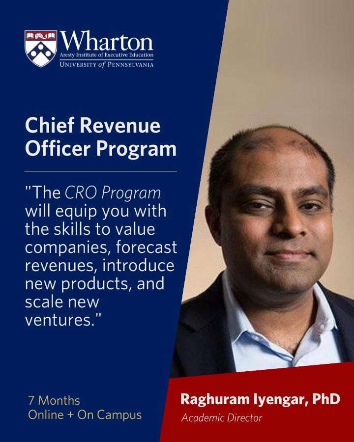Wharton Executive Education | CRO Program on LinkedIn: Chief Revenue ... Wharton Executive Education | CRO Program on LinkedIn: Chief Revenue ...