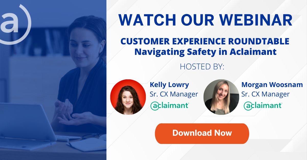 Aclaimant on LinkedIn: CX Roundtable | Navigating Safety in Aclaimant Aclaimant on LinkedIn: CX Roundtable | Navigating Safety in Aclaimant