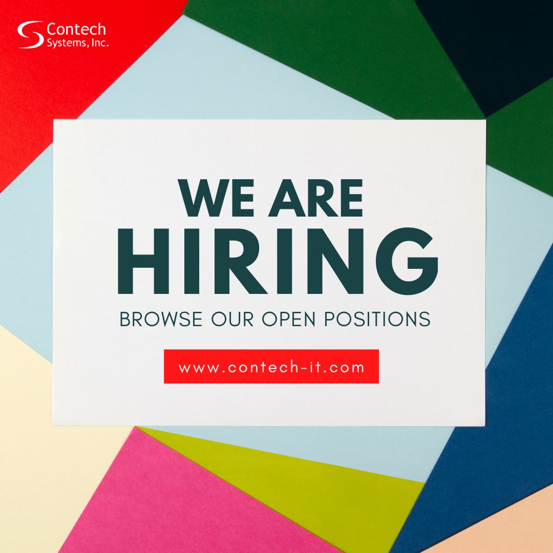 Contech Systems Inc. on LinkedIn: #jobs #hiring #itjobs #openpositions ... Contech Systems Inc. on LinkedIn: #jobs #hiring #itjobs #openpositions ...