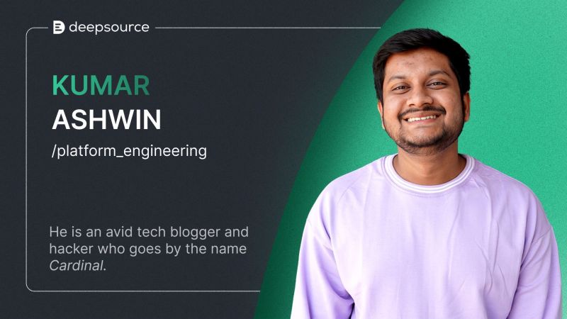 DeepSource on LinkedIn: Introducing our newest Sourcerer, Ashwin! 🧙 He ... DeepSource on LinkedIn: Introducing our newest Sourcerer, Ashwin! 🧙 He ...