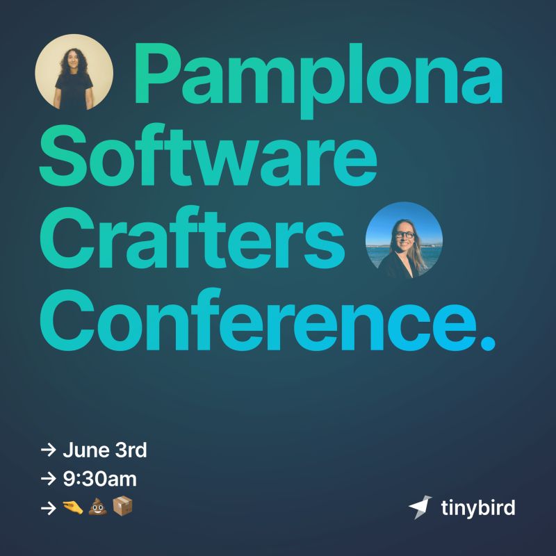 Tinybird on LinkedIn: Tinybird will be speaking at the Pamplona ... Tinybird on LinkedIn: Tinybird will be speaking at the Pamplona ...
