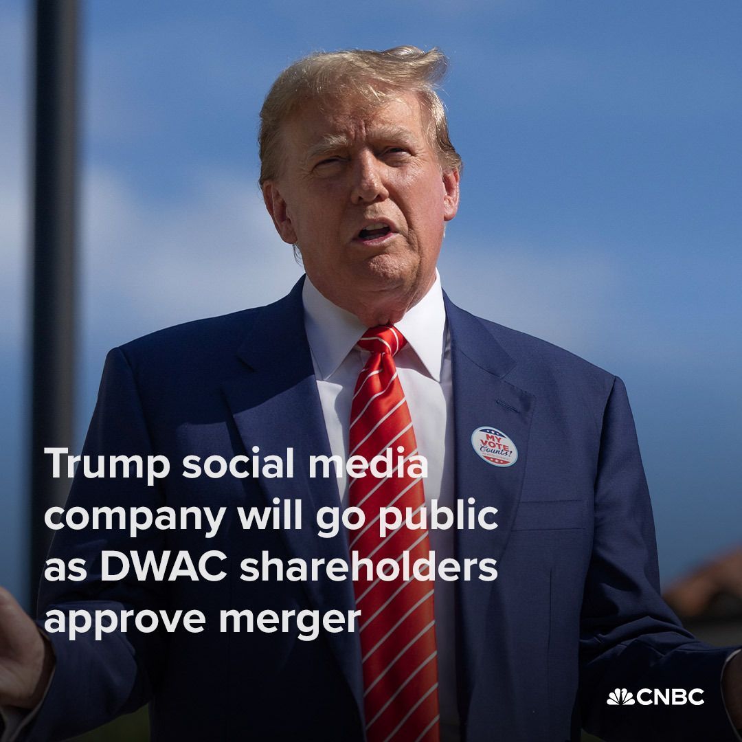 CNBC on LinkedIn: Shareholders in Digital World Acquisition Corporation ... CNBC on LinkedIn: Shareholders in Digital World Acquisition Corporation ...
