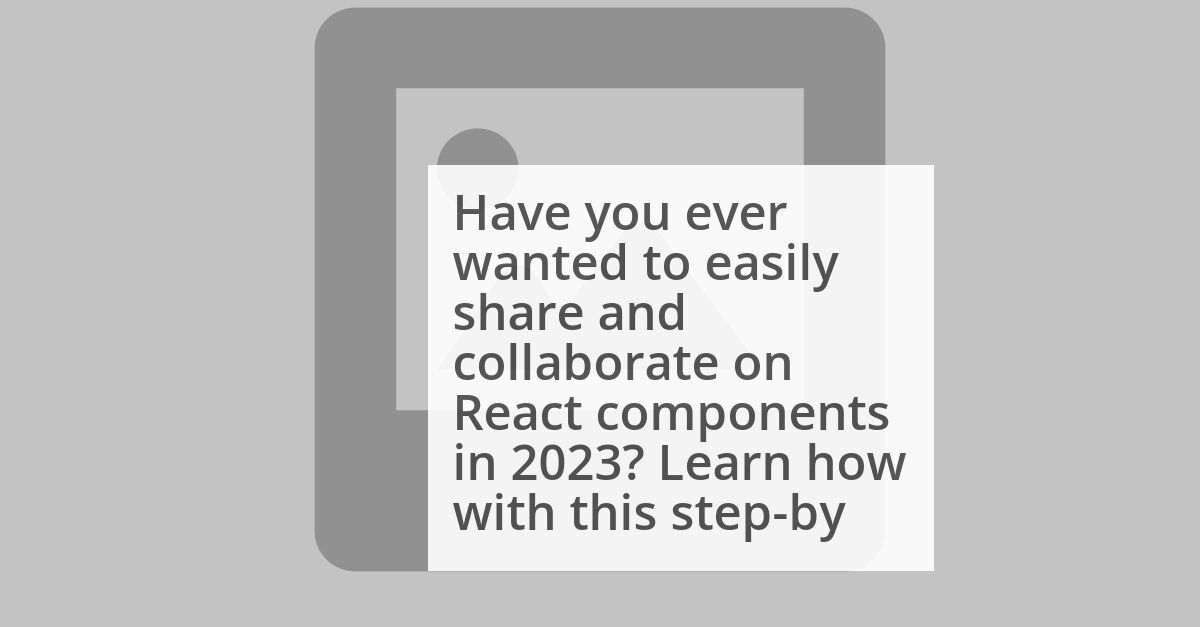 React Jobs on LinkedIn: How to Reuse and Share React Components in 2023 ... React Jobs on LinkedIn: How to Reuse and Share React Components in 2023 ...