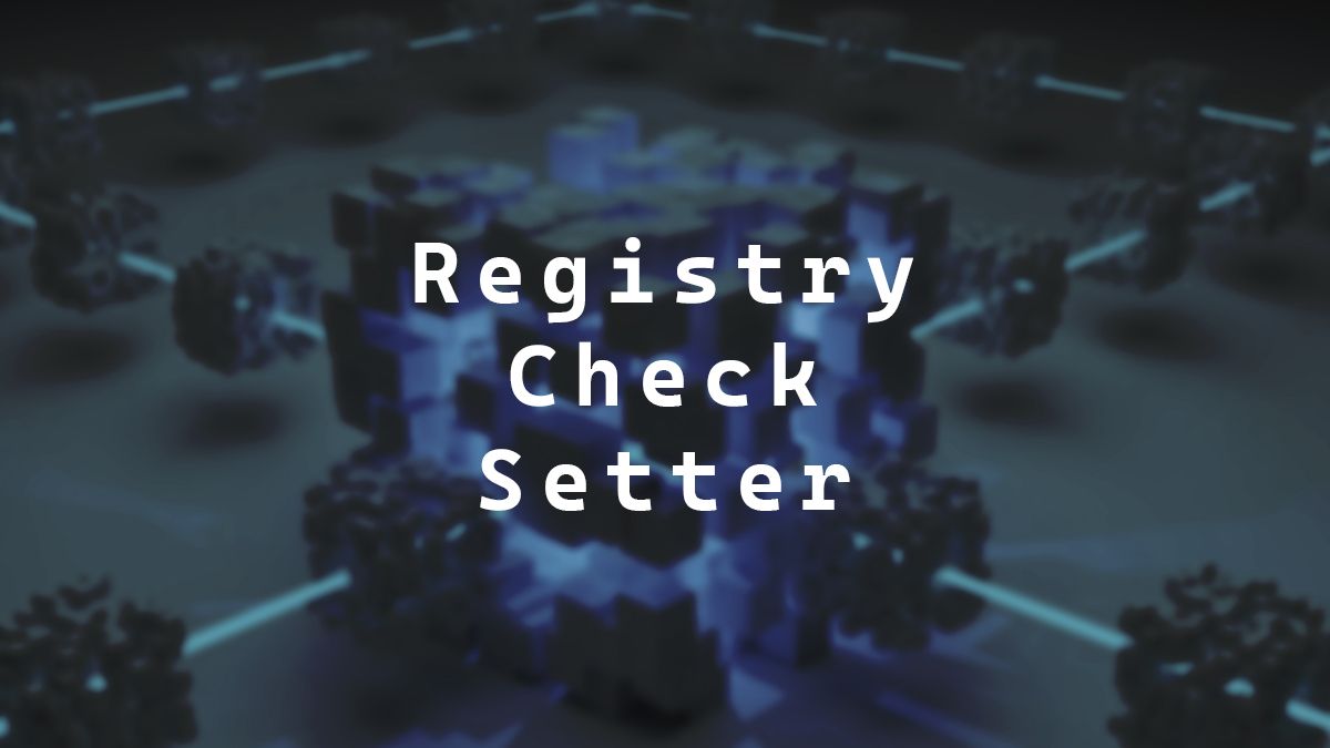 Gnana Kumar Bitra on LinkedIn: Registry Check Setter Gnana Kumar Bitra on LinkedIn: Registry Check Setter