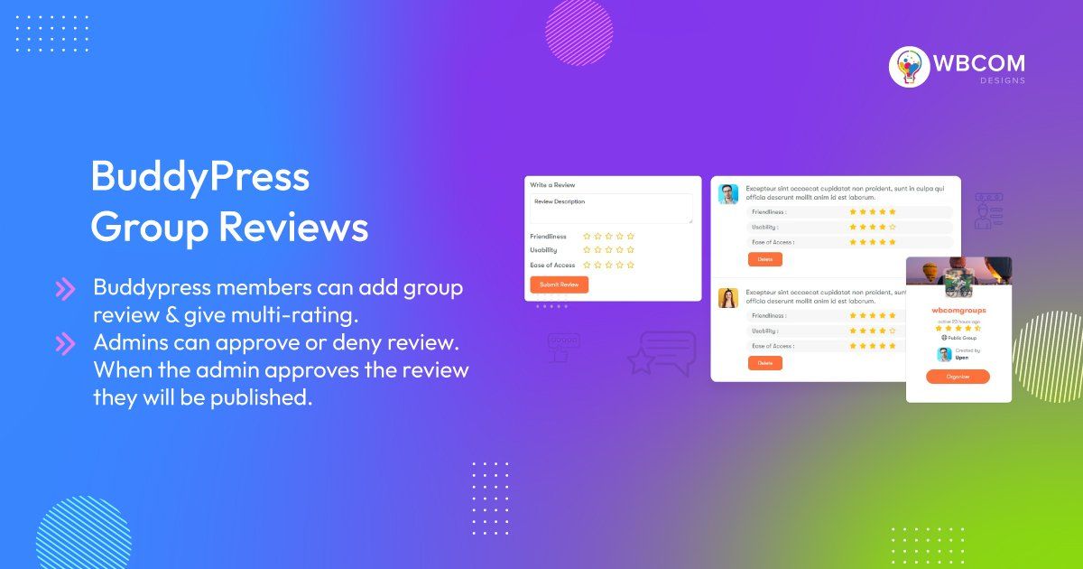 BuddyPress Group Reviews: User-driven insights | Wbcom Designs posted ... BuddyPress Group Reviews: User-driven insights | Wbcom Designs posted ...