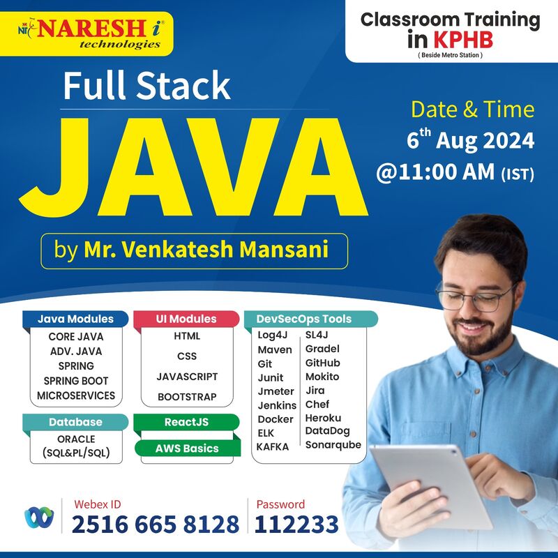Naresh i Technologies on LinkedIn: #fullstackjava #corejava #java # ... Naresh i Technologies on LinkedIn: #fullstackjava #corejava #java # ...