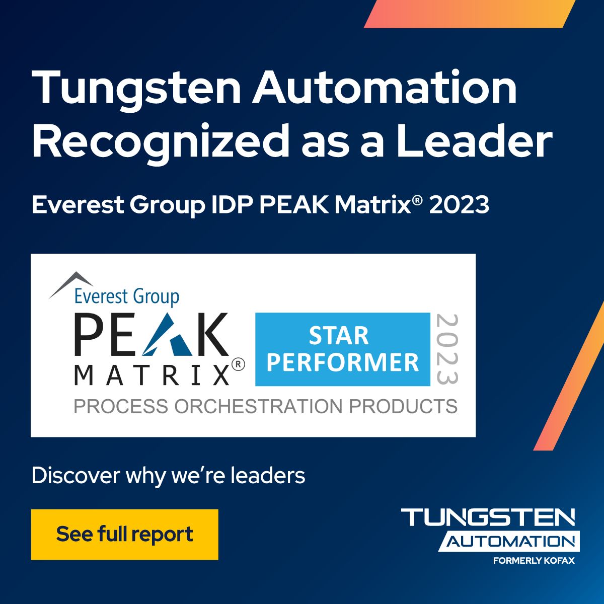 Tungsten Automation on LinkedIn: Tungsten Automation Named a Leader in ... Tungsten Automation on LinkedIn: Tungsten Automation Named a Leader in ...