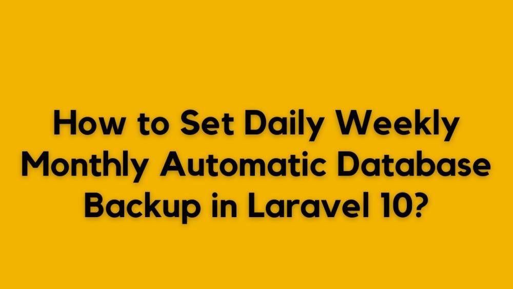 Laravel News on LinkedIn: How to Set Daily Weekly Monthly Automatic ... Laravel News on LinkedIn: How to Set Daily Weekly Monthly Automatic ...
