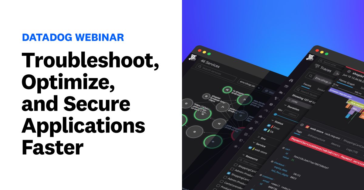 Datadog on LinkedIn: Datadog APM Webinar: Troubleshoot, Optimize, and ... Datadog on LinkedIn: Datadog APM Webinar: Troubleshoot, Optimize, and ...
