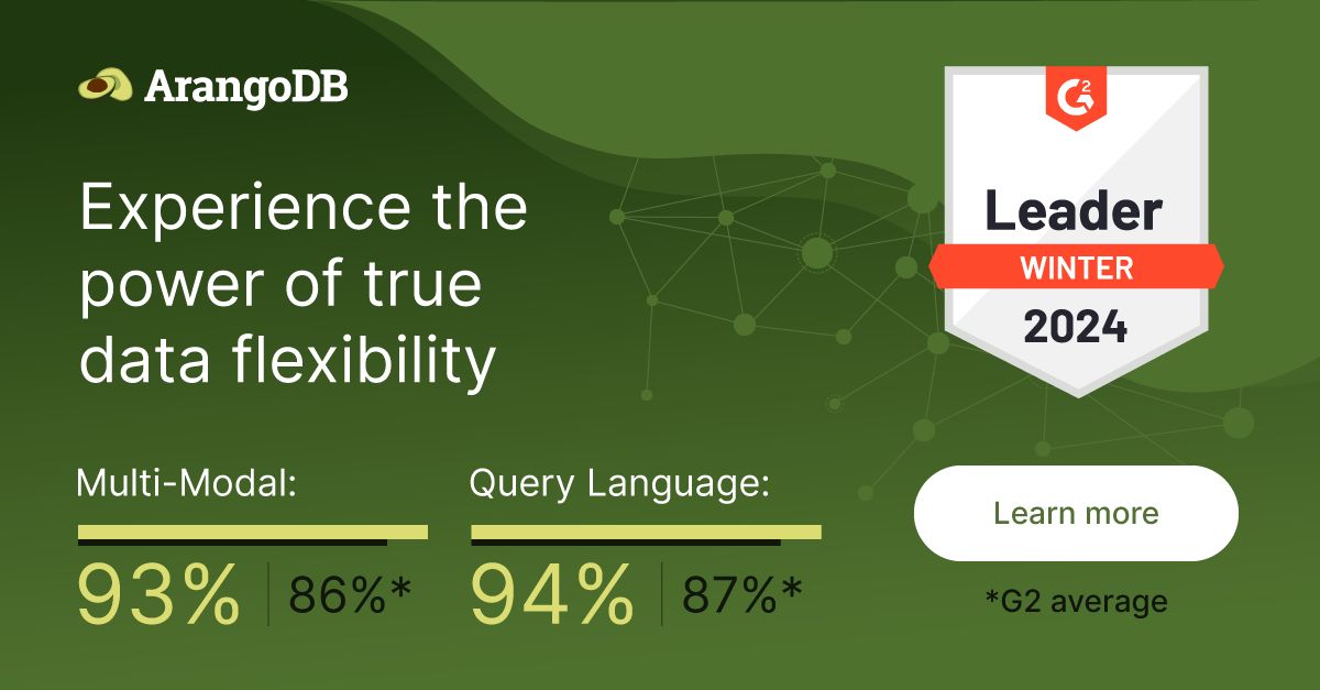 ArangoDB: Top graph database by G2 | ArangoDB posted on the topic ... ArangoDB: Top graph database by G2 | ArangoDB posted on the topic ...