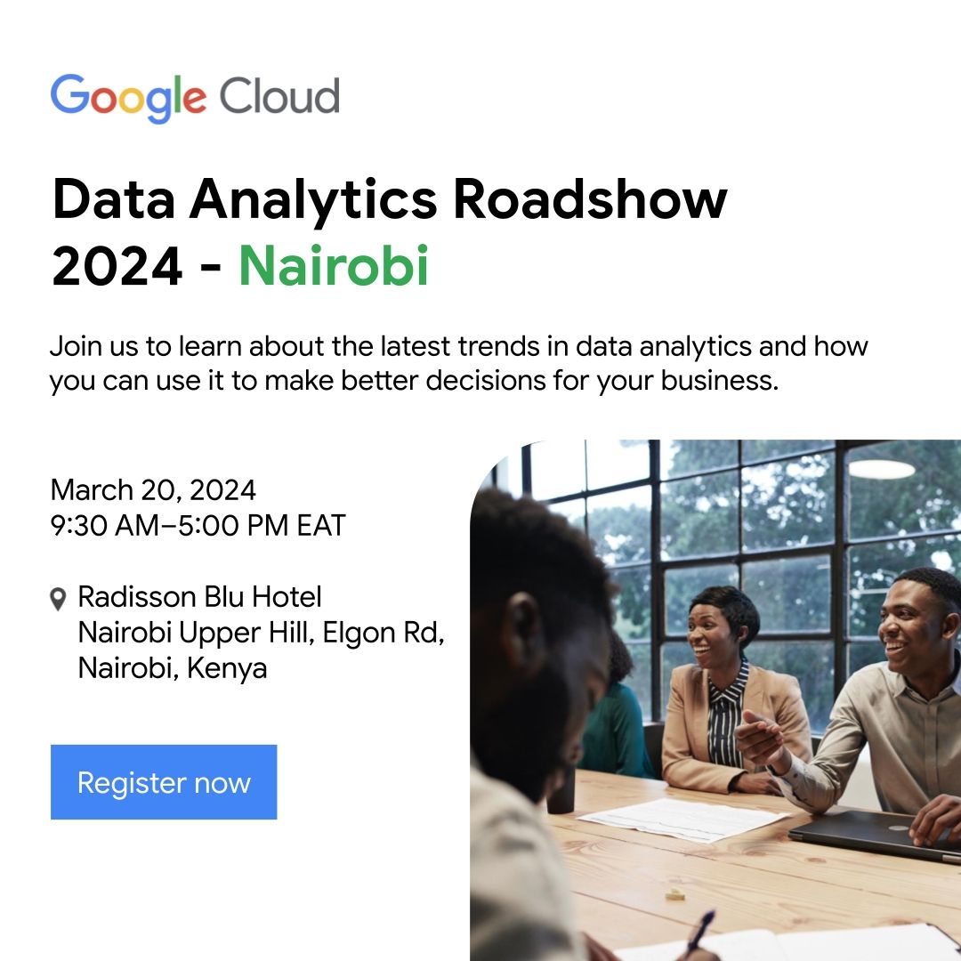 Lars Droste on LinkedIn: Data Analytics Roadshow 2024 - Nairobi Lars Droste on LinkedIn: Data Analytics Roadshow 2024 - Nairobi
