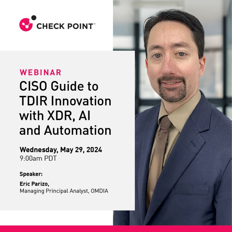 Mark Dezura on LinkedIn: Omdia webinar: CISO Guide to TDIR Innovation ... Mark Dezura on LinkedIn: Omdia webinar: CISO Guide to TDIR Innovation ...