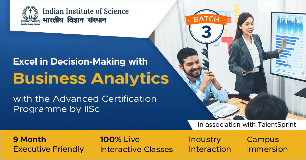 TalentSprint on LinkedIn: Business Analytics Certification Program ... TalentSprint on LinkedIn: Business Analytics Certification Program ...