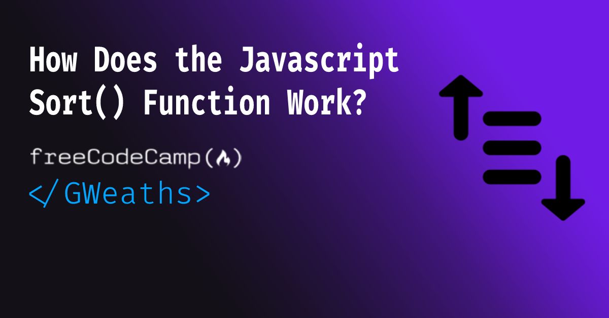 freeCodeCamp on LinkedIn: JavaScript Sort() – How to Use the Sort ... freeCodeCamp on LinkedIn: JavaScript Sort() – How to Use the Sort ...