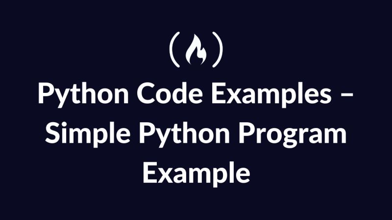 freeCodeCamp on LinkedIn: The Python Code Example Handbook – Simple ... freeCodeCamp on LinkedIn: The Python Code Example Handbook – Simple ...
