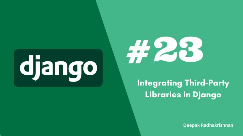 Deepak Radhakrishnan on LinkedIn: Integrating Third-Party Libraries in ... Deepak Radhakrishnan on LinkedIn: Integrating Third-Party Libraries in ...