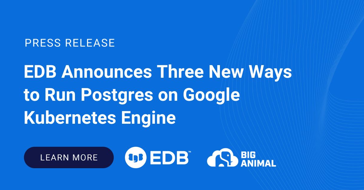 Behshad Behnam on LinkedIn: EDB Announces Three New Ways to Run ... Behshad Behnam on LinkedIn: EDB Announces Three New Ways to Run ...