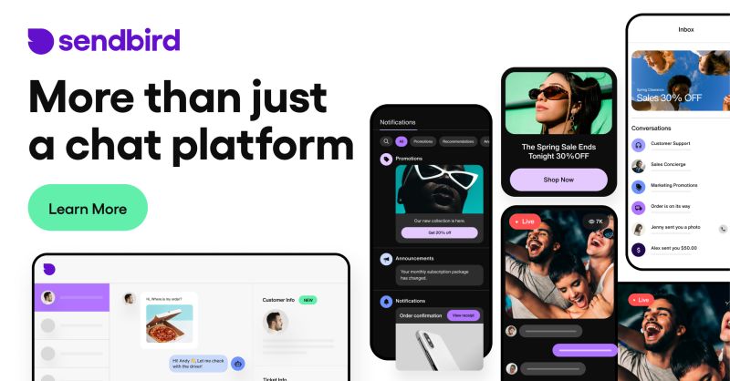 Sendbird on LinkedIn: Communication APIs for chat, AI chatbots, SMS ... Sendbird on LinkedIn: Communication APIs for chat, AI chatbots, SMS ...