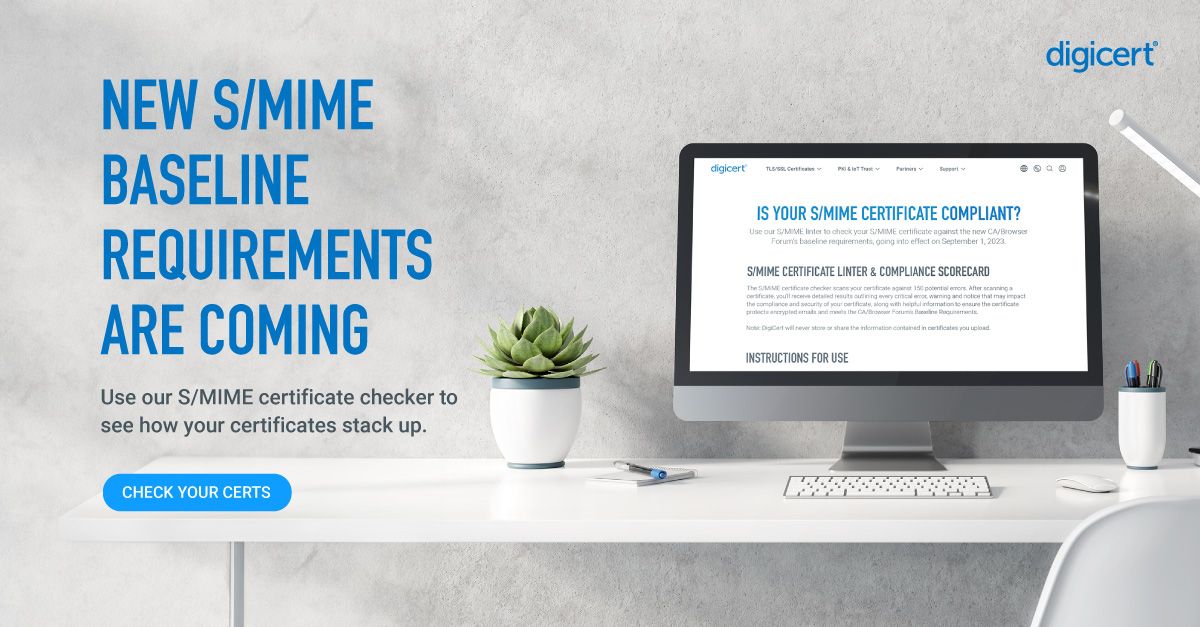 Mathivanan K. on LinkedIn: Is your S/MIME certificate compliant? Mathivanan K. on LinkedIn: Is your S/MIME certificate compliant?