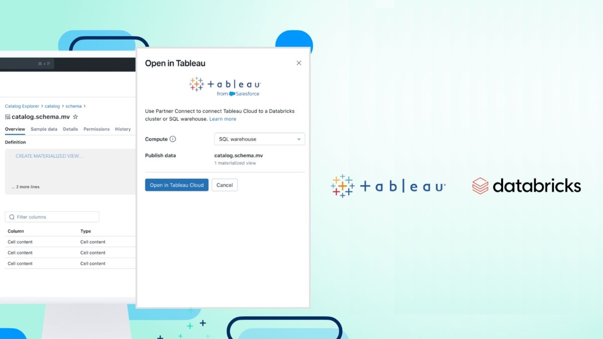 Bob Hitt on LinkedIn: Tableau and Databricks Expand Strategic Partnership Bob Hitt on LinkedIn: Tableau and Databricks Expand Strategic Partnership