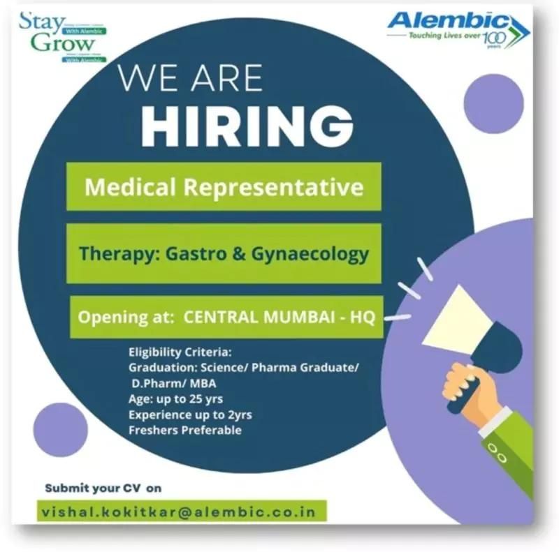 sudheer vanguri on LinkedIn: Alembic Pharma Hiring: Medical ... sudheer vanguri on LinkedIn: Alembic Pharma Hiring: Medical ...