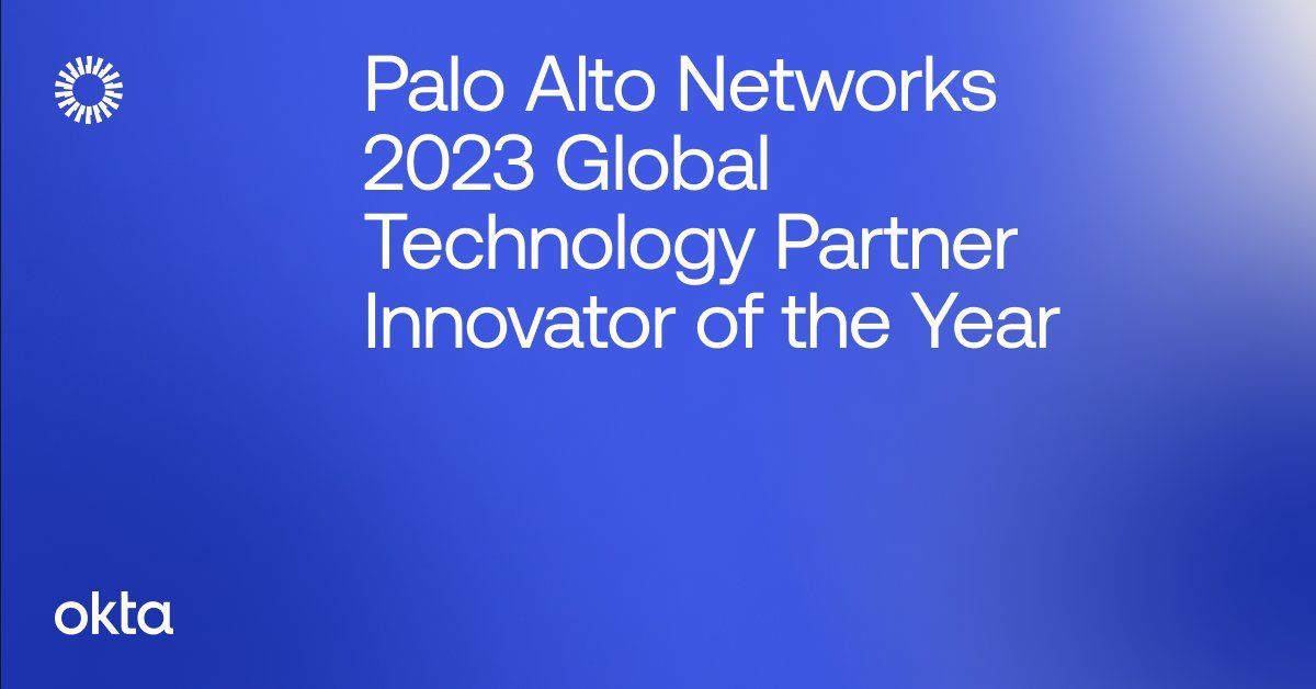 Okta on LinkedIn: Okta is thrilled to be named the Palo Alto Networks ... Okta on LinkedIn: Okta is thrilled to be named the Palo Alto Networks ...