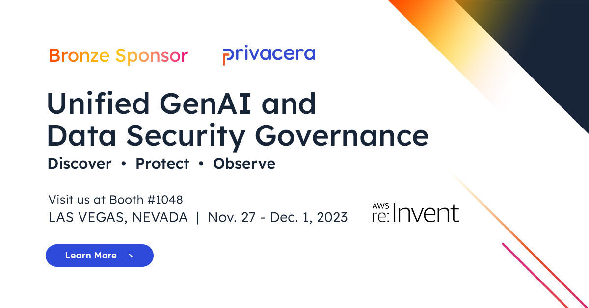 Privacera on LinkedIn: AWS re:Invent - Privacera Privacera on LinkedIn: AWS re:Invent - Privacera
