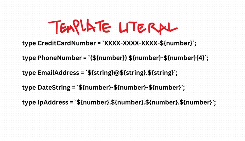 Ehsan Gazar on LinkedIn: Template Literal Types in TypeScript Ehsan Gazar on LinkedIn: Template Literal Types in TypeScript