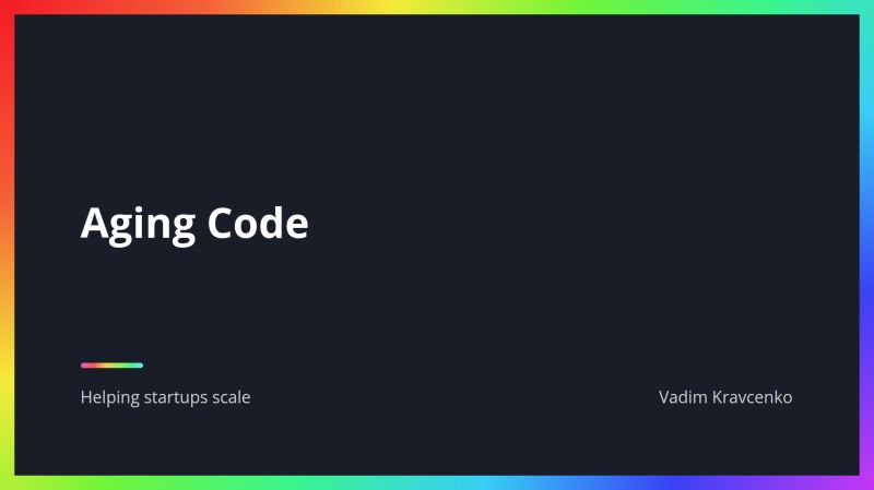 Geshan Manandhar on LinkedIn: Aging Code Geshan Manandhar on LinkedIn: Aging Code
