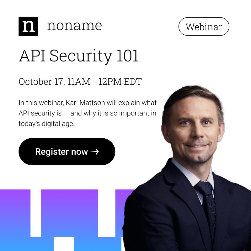 Noname Security on LinkedIn: API Security 101 hosted by Cyversity | In ... Noname Security on LinkedIn: API Security 101 hosted by Cyversity | In ...