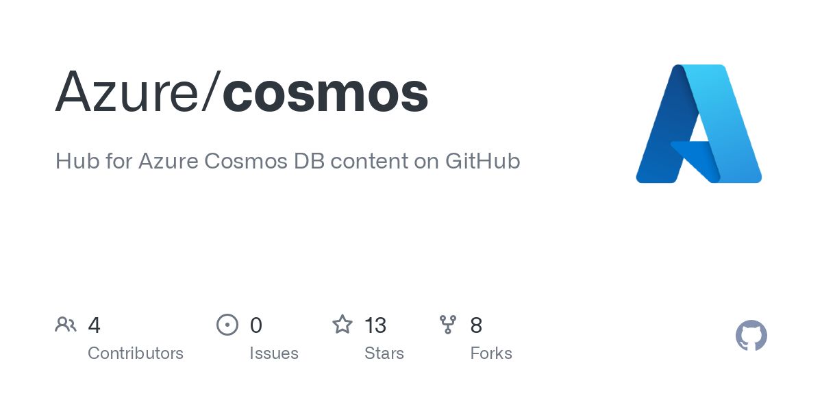 Mark Brown on LinkedIn: GitHub - Azure/cosmos: Hub for Azure Cosmos DB ... Mark Brown on LinkedIn: GitHub - Azure/cosmos: Hub for Azure Cosmos DB ...