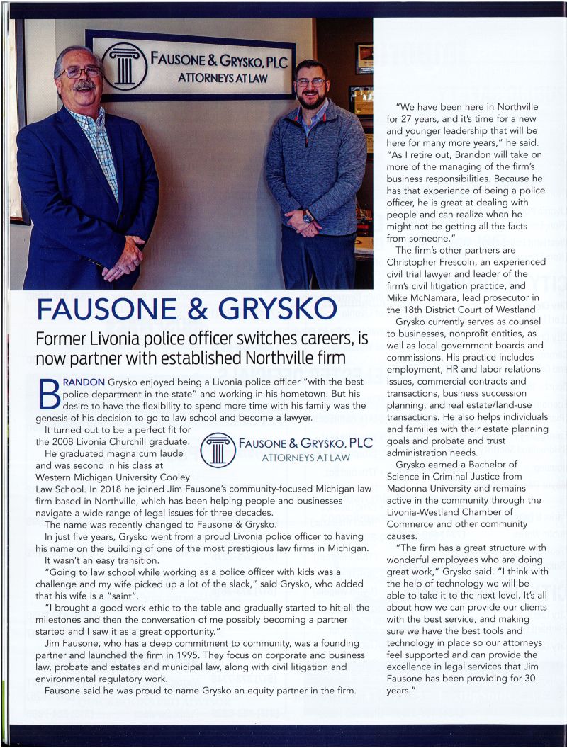 Fausone & Grysko, PLC on LinkedIn: #livoniawestlandchamberofcommerce Fausone & Grysko, PLC on LinkedIn: #livoniawestlandchamberofcommerce