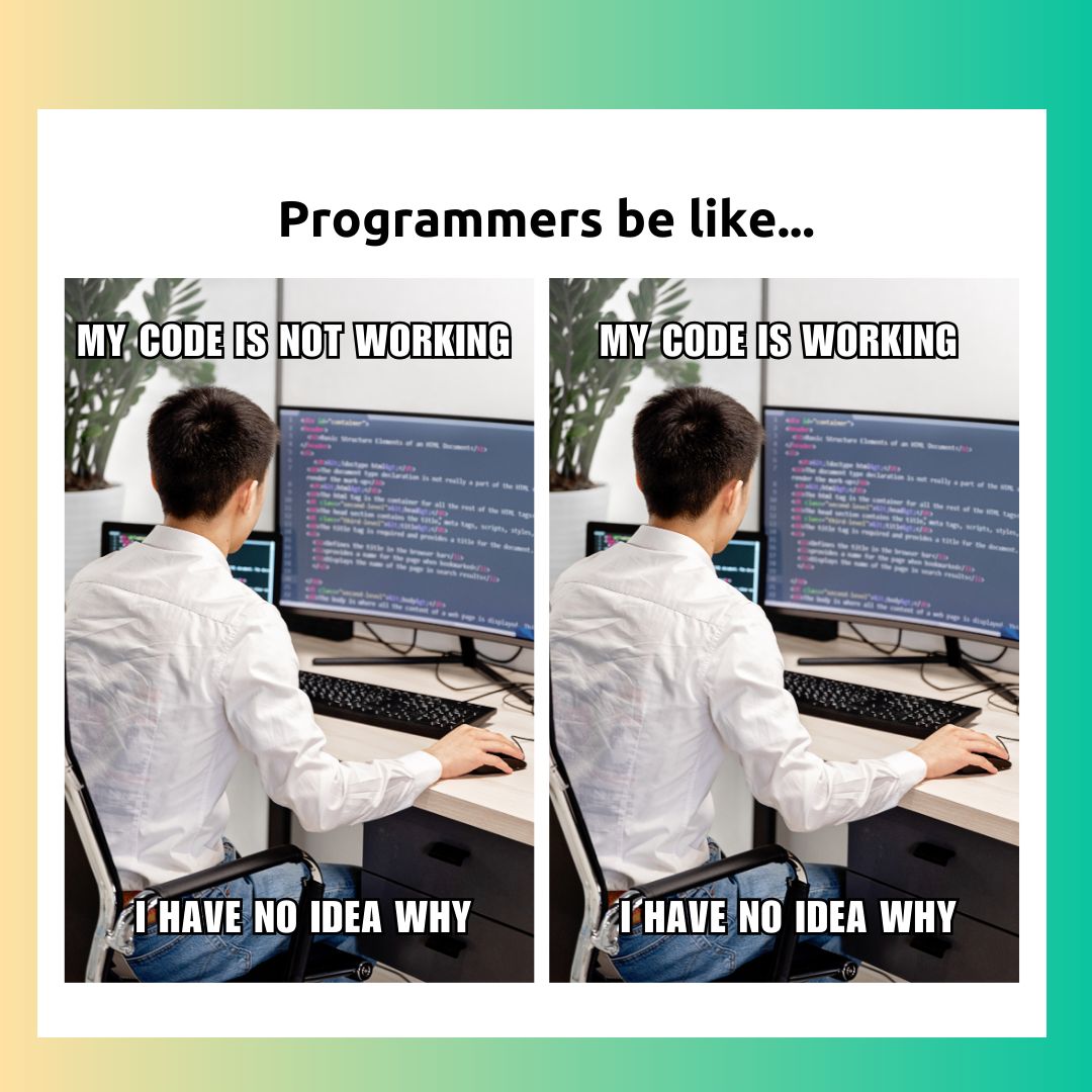 Coding Temple on LinkedIn: #codingtemple #devhumor #programming #codingmeme Coding Temple on LinkedIn: #codingtemple #devhumor #programming #codingmeme