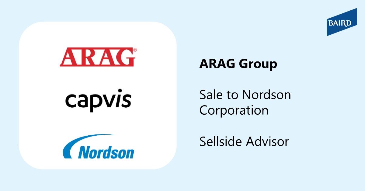 Joe Packee on LinkedIn: ARAG Is Acquired by Nordson Joe Packee on LinkedIn: ARAG Is Acquired by Nordson