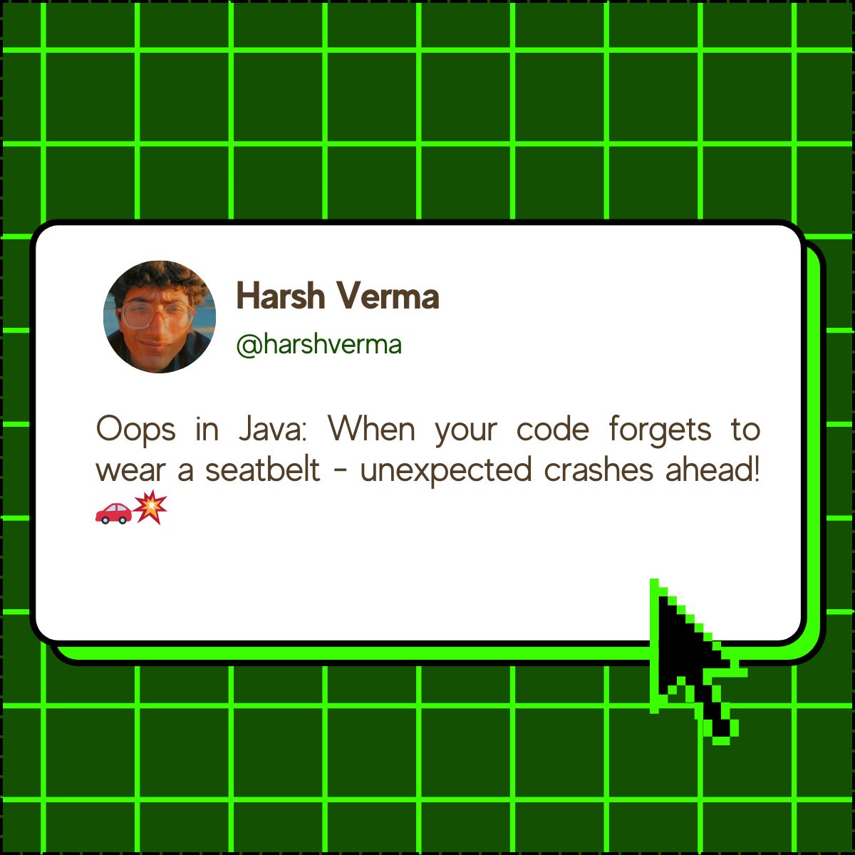 Harsh Verma on LinkedIn: #java #oops #programmingisfun #codewithmagic # ... Harsh Verma on LinkedIn: #java #oops #programmingisfun #codewithmagic # ...