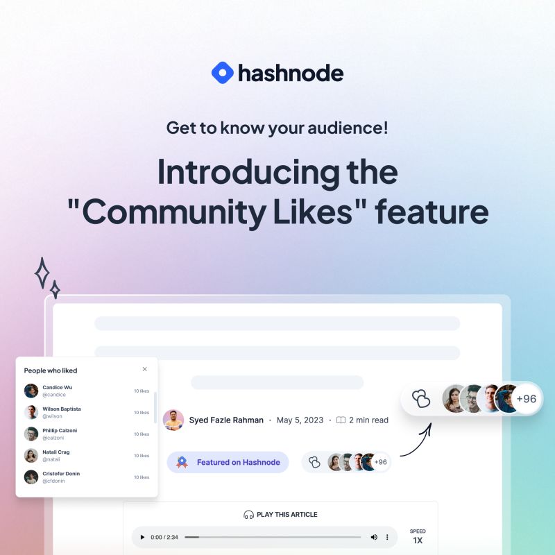 Hashnode on LinkedIn: We just released the new Community Likes feature ... Hashnode on LinkedIn: We just released the new Community Likes feature ...