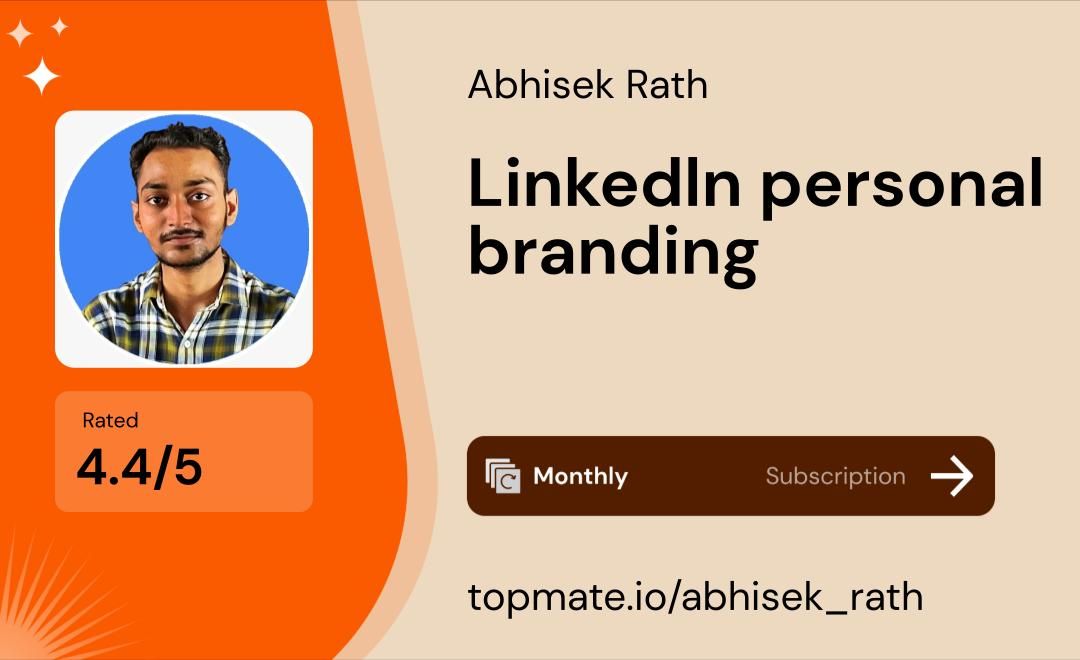 Abhisek Rath on LinkedIn: Abhisek Rath Abhisek Rath on LinkedIn: Abhisek Rath