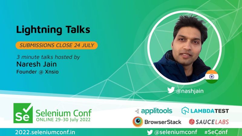 Selenium Conference (India) on LinkedIn: Selenium Conf Lightning Talks ... Selenium Conference (India) on LinkedIn: Selenium Conf Lightning Talks ...