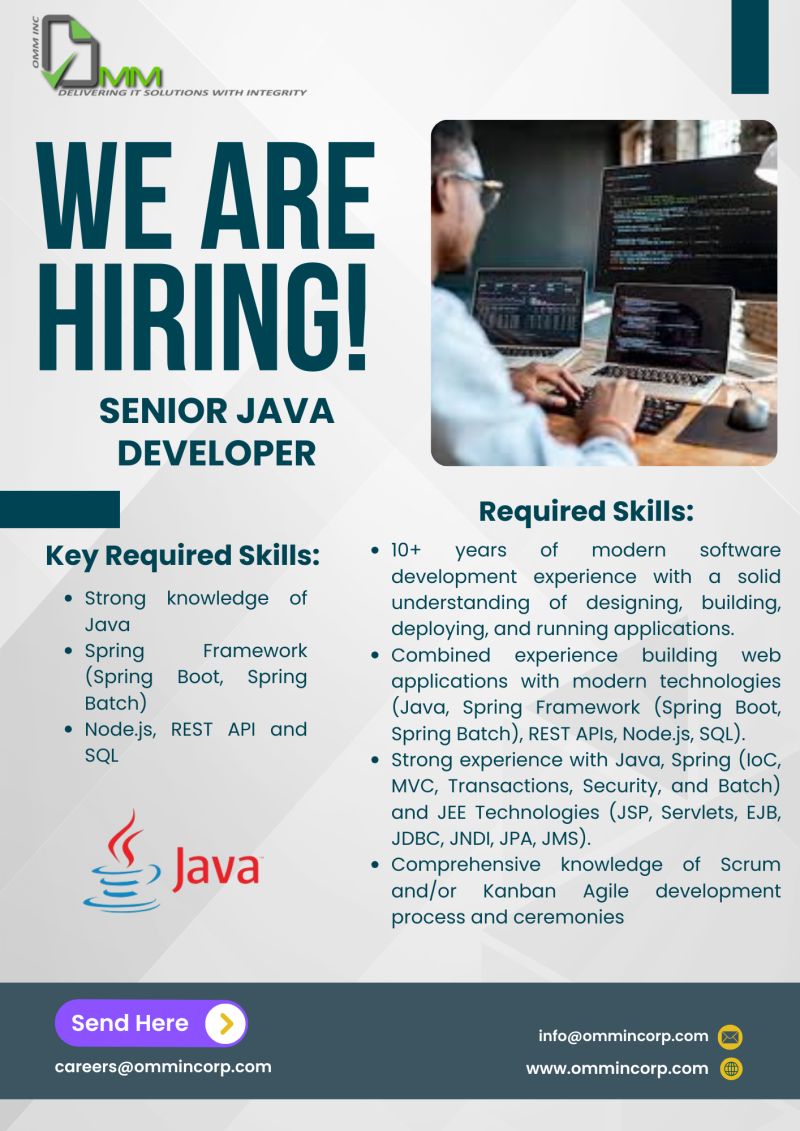 Omm IT Solutions on LinkedIn: #java #node #springboot #springbatch # ... Omm IT Solutions on LinkedIn: #java #node #springboot #springbatch # ...