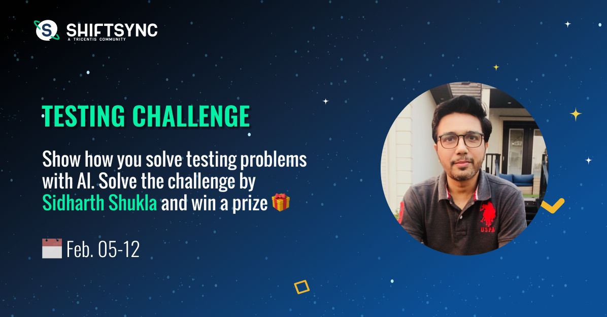 Tricentis on LinkedIn: Challenge by Sidharth Shukla: Elevate Testing ... Tricentis on LinkedIn: Challenge by Sidharth Shukla: Elevate Testing ...