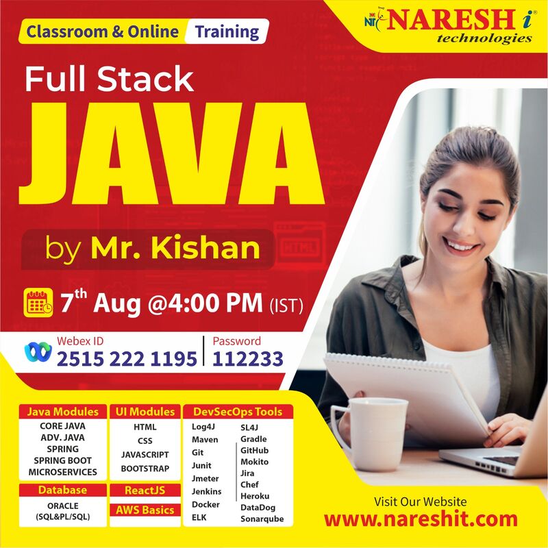 Naresh i Technologies on LinkedIn: #fullstackjava #corejava #java # ... Naresh i Technologies on LinkedIn: #fullstackjava #corejava #java # ...