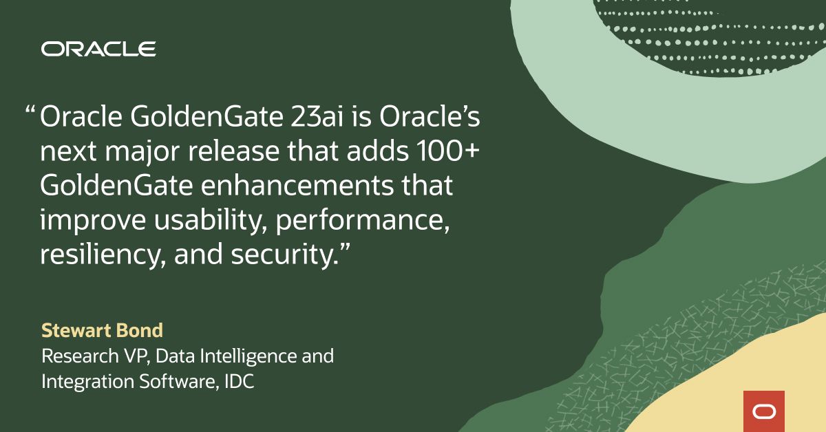 Saikat Saha on LinkedIn: Announcing GoldenGate 23ai Saikat Saha on LinkedIn: Announcing GoldenGate 23ai