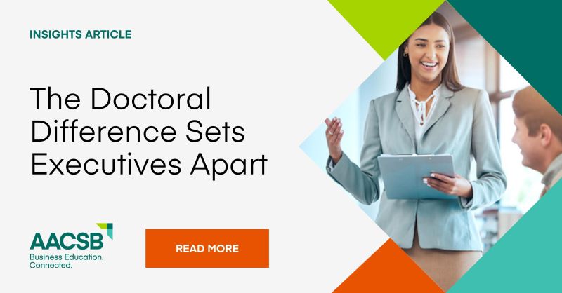 AACSB on LinkedIn: The Doctoral Difference Sets Executives Apart | AACSB AACSB on LinkedIn: The Doctoral Difference Sets Executives Apart | AACSB