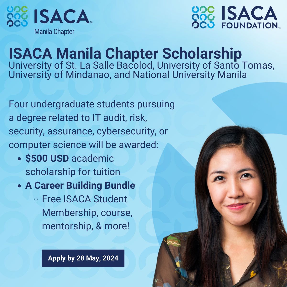 ISACA Foundation on LinkedIn: #isacascholarships ISACA Foundation on LinkedIn: #isacascholarships