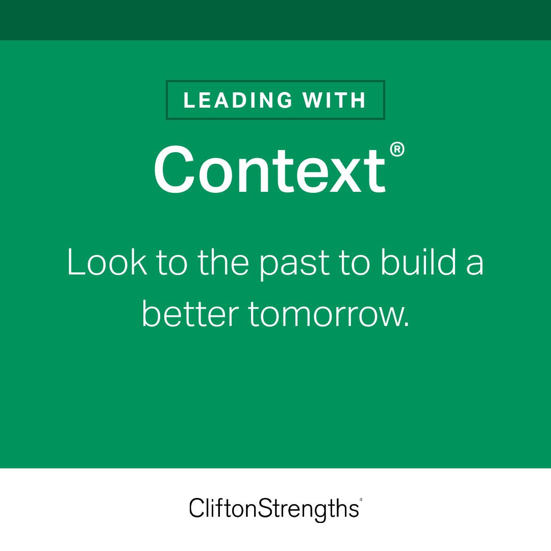 Susette Moyer, MBA on LinkedIn: #cliftonstrengths #context #leadership Susette Moyer, MBA on LinkedIn: #cliftonstrengths #context #leadership