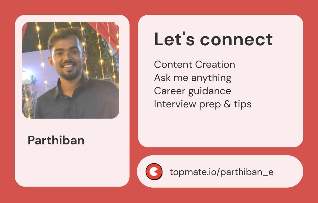 Parthiban E on LinkedIn: Parthiban E Parthiban E on LinkedIn: Parthiban E
