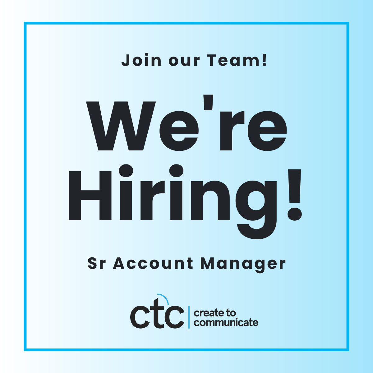Josée Ivars, MSc on LinkedIn: Our team is hiring a Senior Account ... Josée Ivars, MSc on LinkedIn: Our team is hiring a Senior Account ...