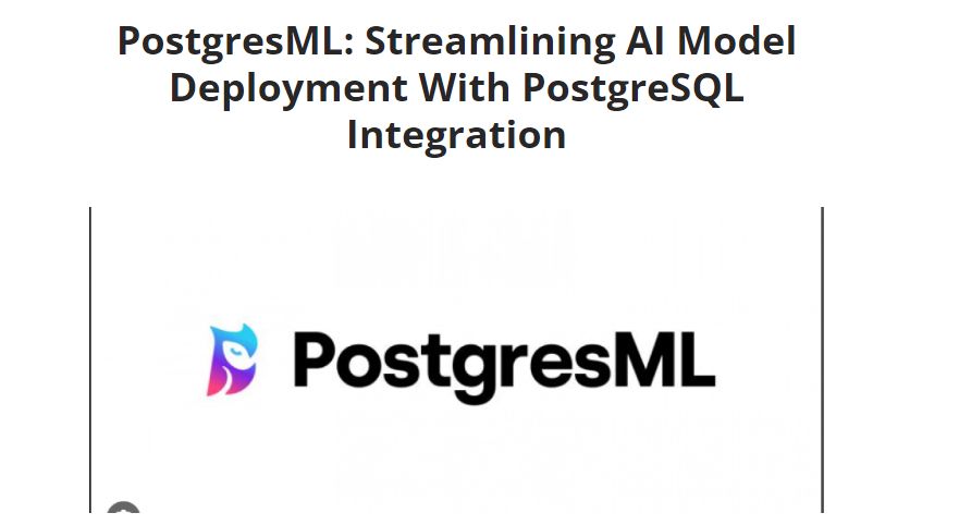Lakshmanan P. on LinkedIn: #postgresml #ai Lakshmanan P. on LinkedIn: #postgresml #ai