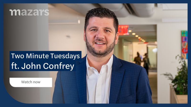 Donna R. on LinkedIn: Two Minute Tuesdays - Mazars - United States Donna R. on LinkedIn: Two Minute Tuesdays - Mazars - United States